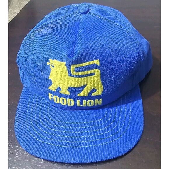 Accessories | Vintage Food Lion Store Employee Snapback Hat Corduroy ...